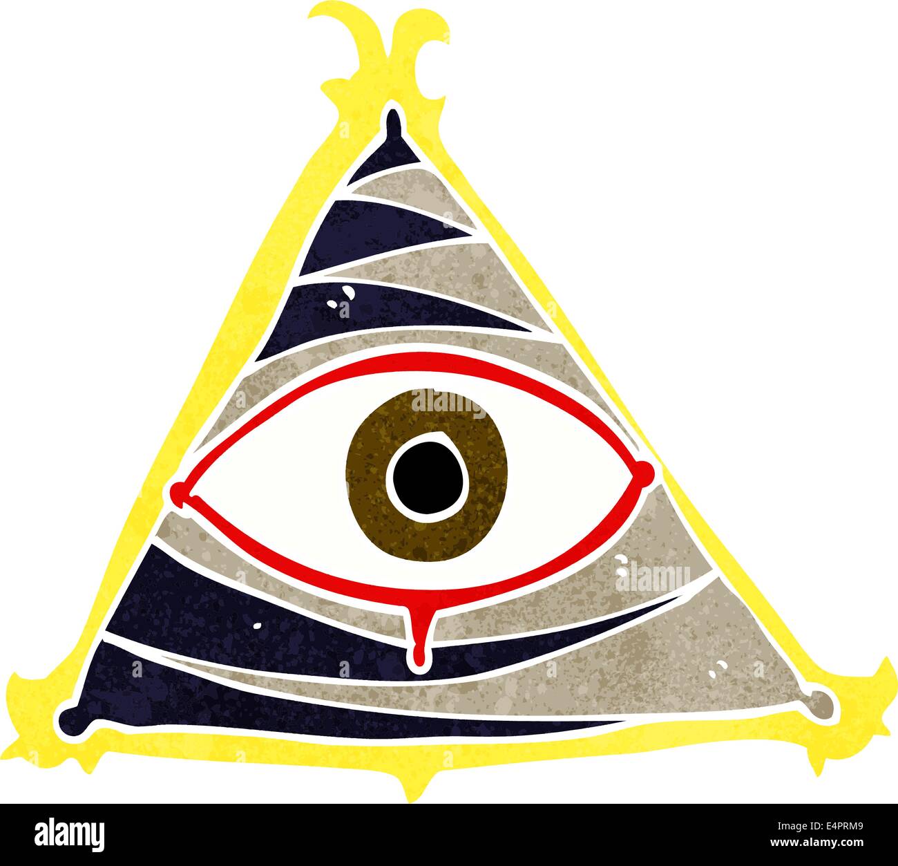 cartoon mystic eye symbol Stock Vector Image & Art - Alamy