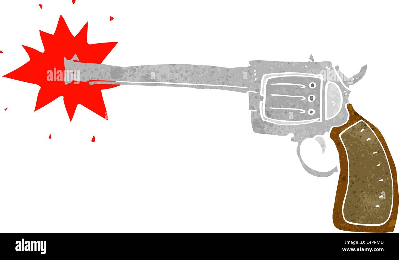 Cartoon firing gun hi-res stock photography and images - Alamy