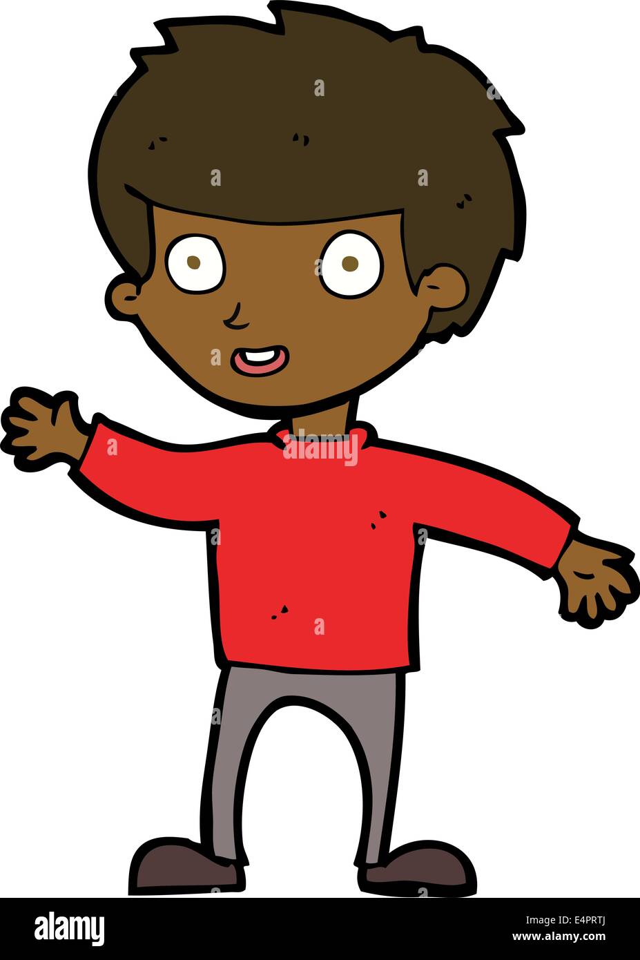 cartoon happy boy Stock Vector Image & Art - Alamy