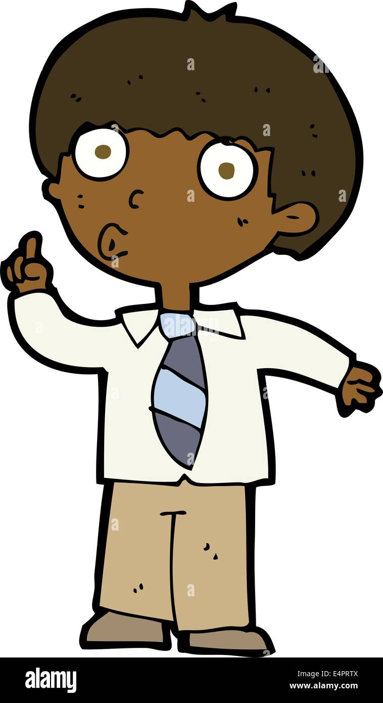 cartoon school boy with question Stock Vector Image & Art - Alamy