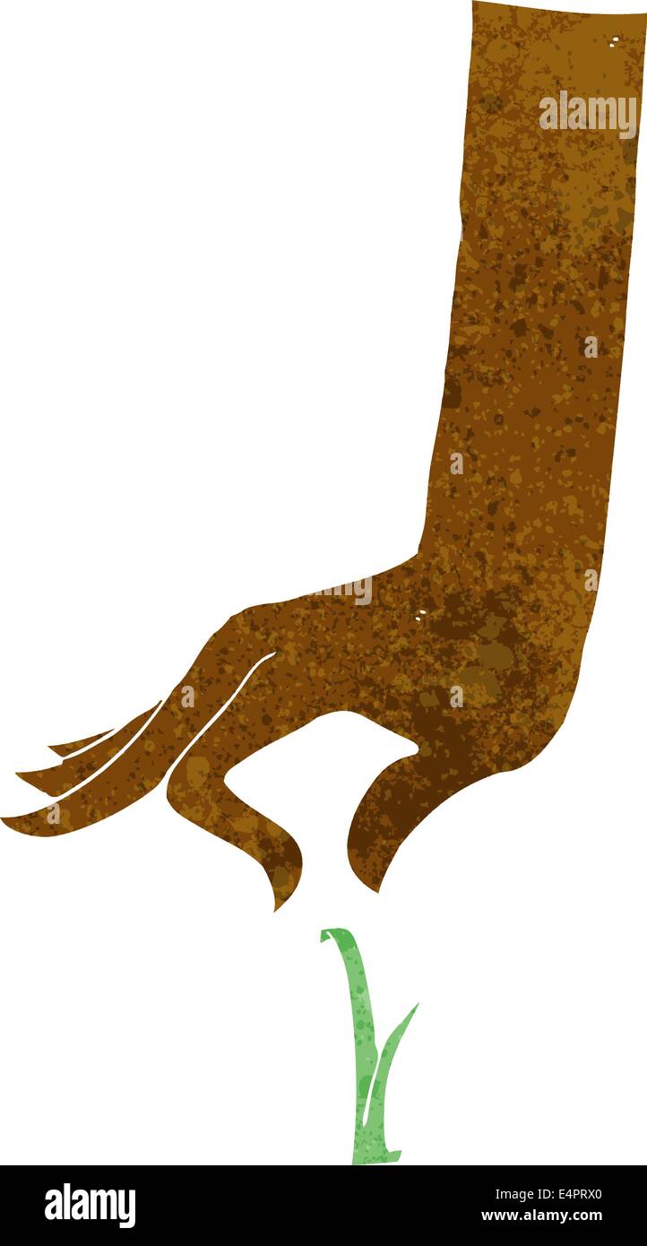 cartoon hand picking blade of grass Stock Vector Image & Art - Alamy