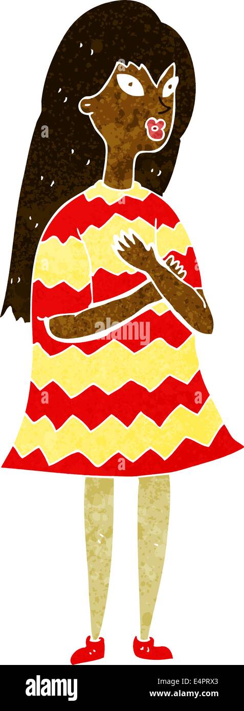 cartoon surprised girl Stock Vector Image & Art - Alamy