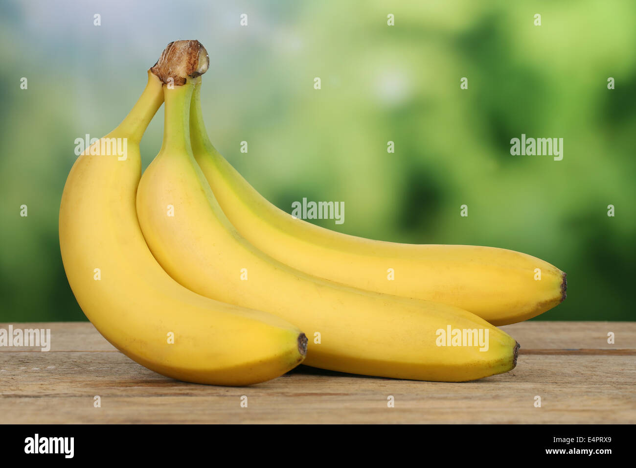 Fresh banana fruits in summer with copyspace Stock Photo - Alamy