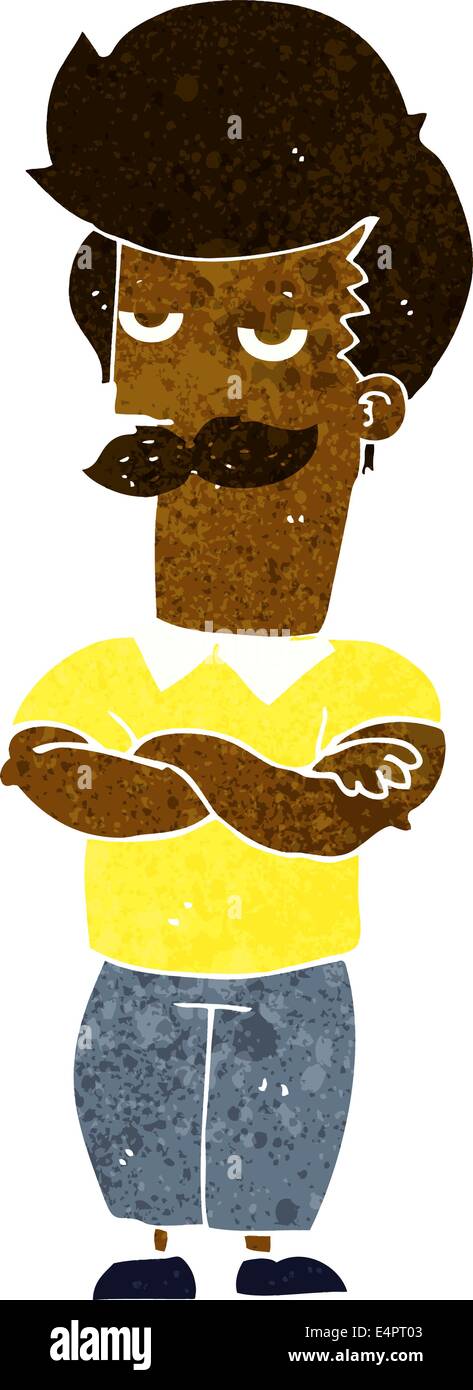 Cartoon mustache muscle man hi-res stock photography and images - Alamy