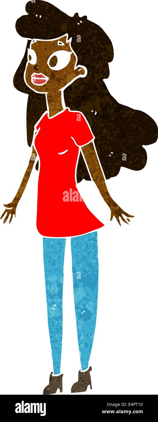 cartoon pretty girl Stock Vector Image & Art - Alamy