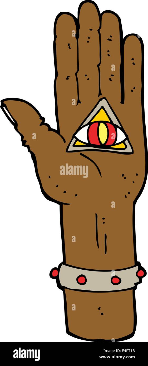 cartoon spooky hand symbol Stock Vector Image & Art - Alamy