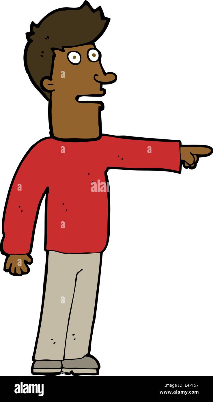 cartoon man pointing Stock Vector Image & Art - Alamy