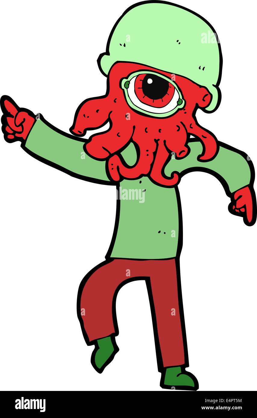 cartoon alien man dancing Stock Vector Image & Art - Alamy