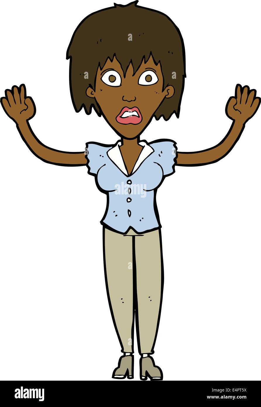 cartoon woman stressing out Stock Vector Image & Art - Alamy