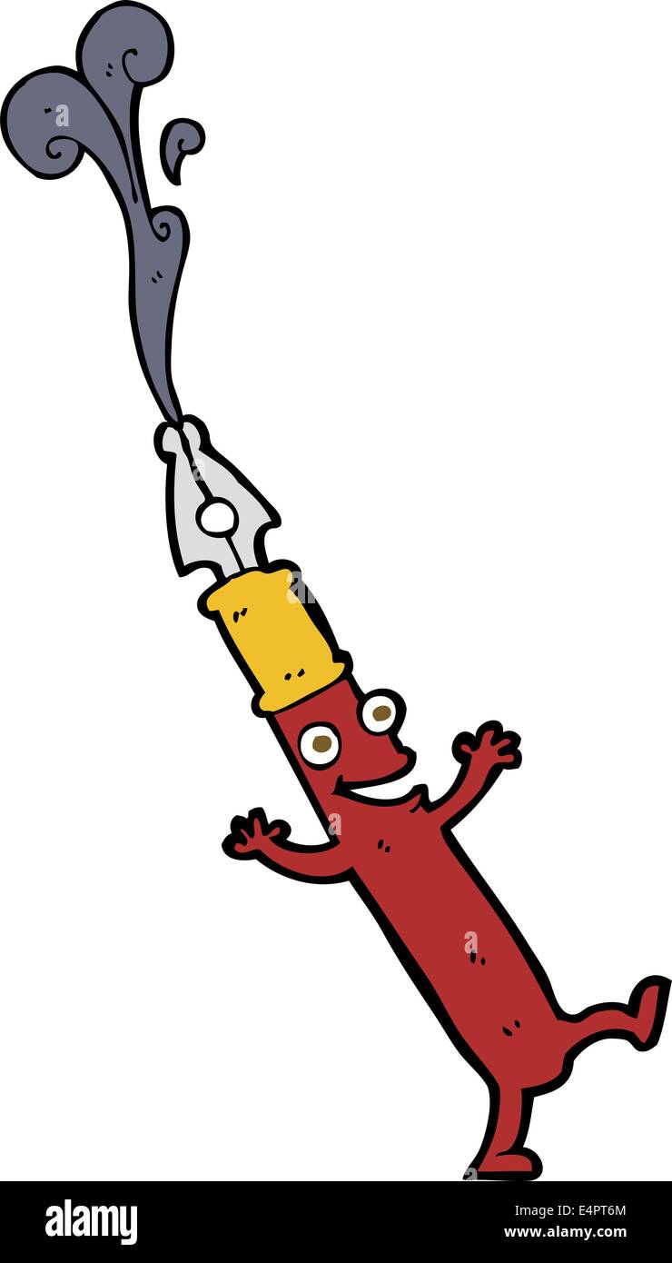 cartoon pen character Stock Vector Image & Art - Alamy