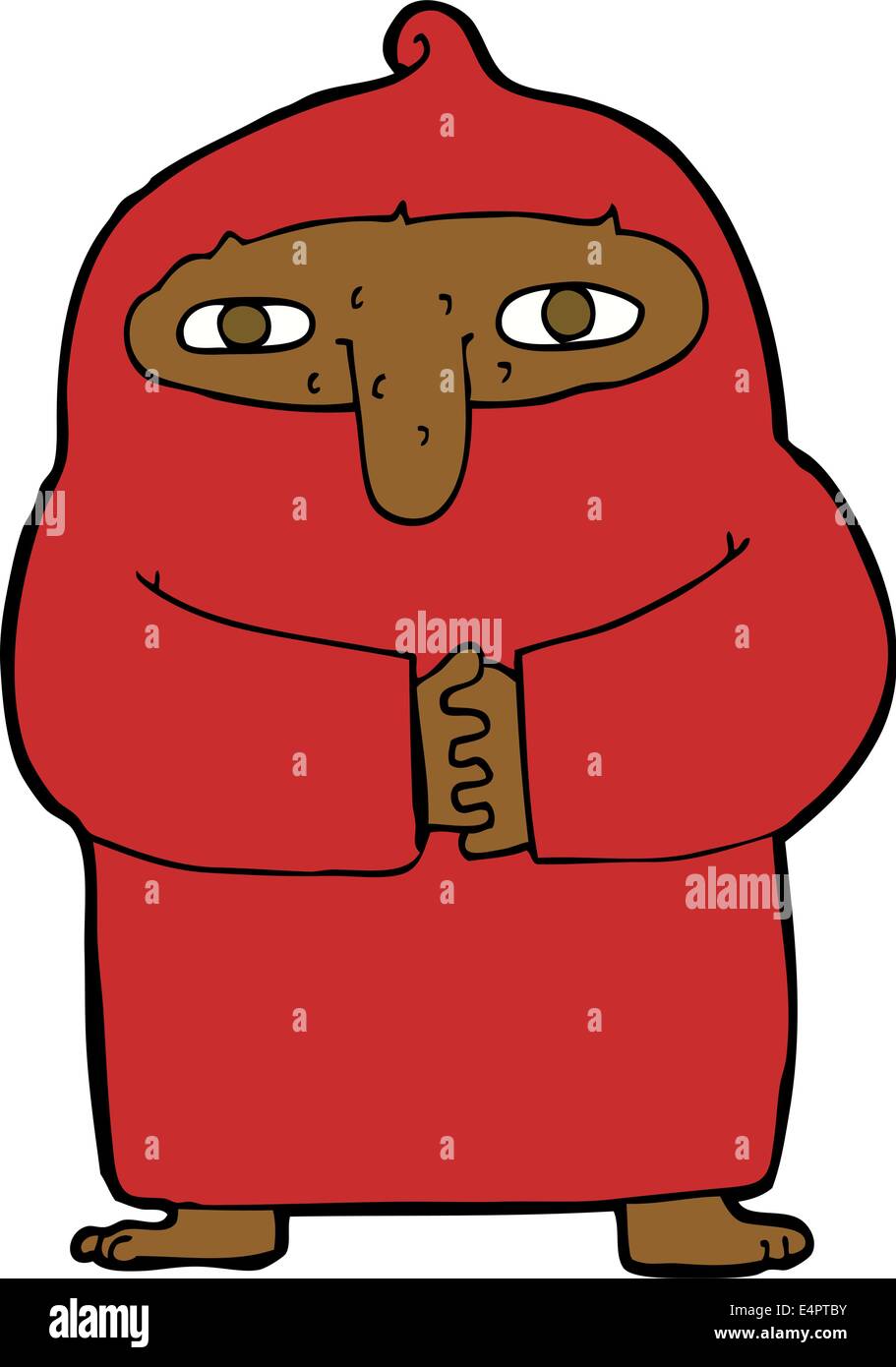Monk wearing robe Stock Vector Images - Alamy