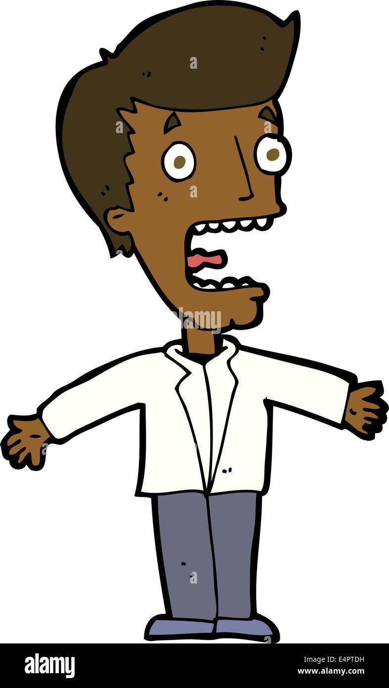 cartoon screaming man Stock Vector Image & Art - Alamy