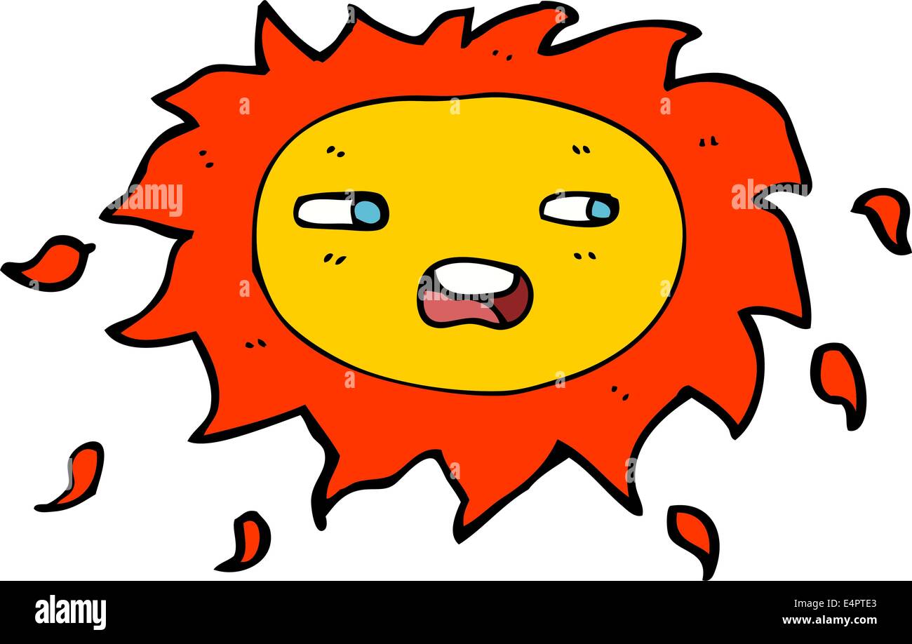 cartoon sad sun Stock Vector Image & Art - Alamy