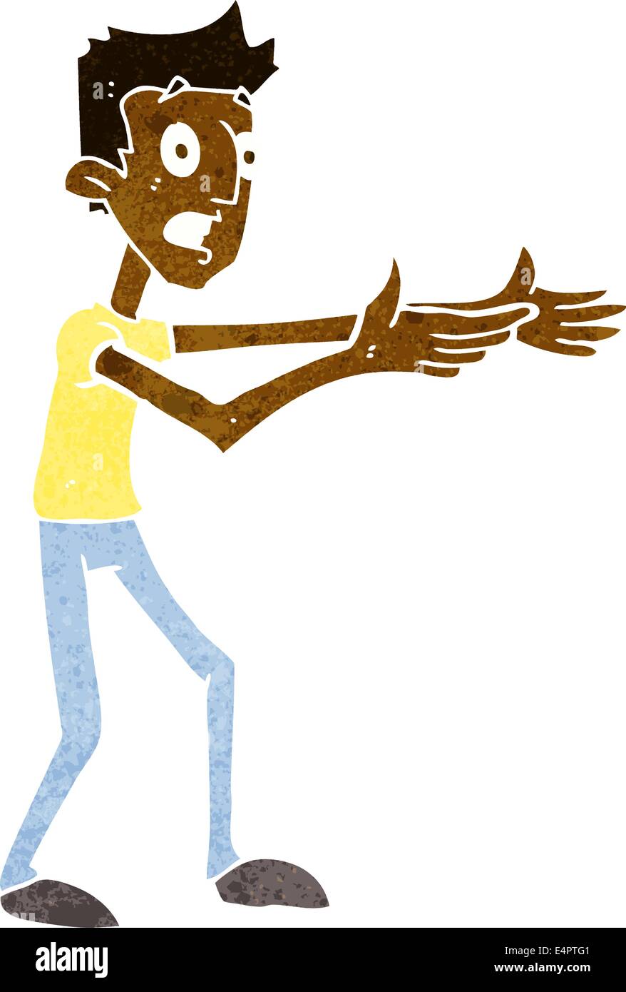 cartoon man desperately explaining Stock Vector Image & Art - Alamy