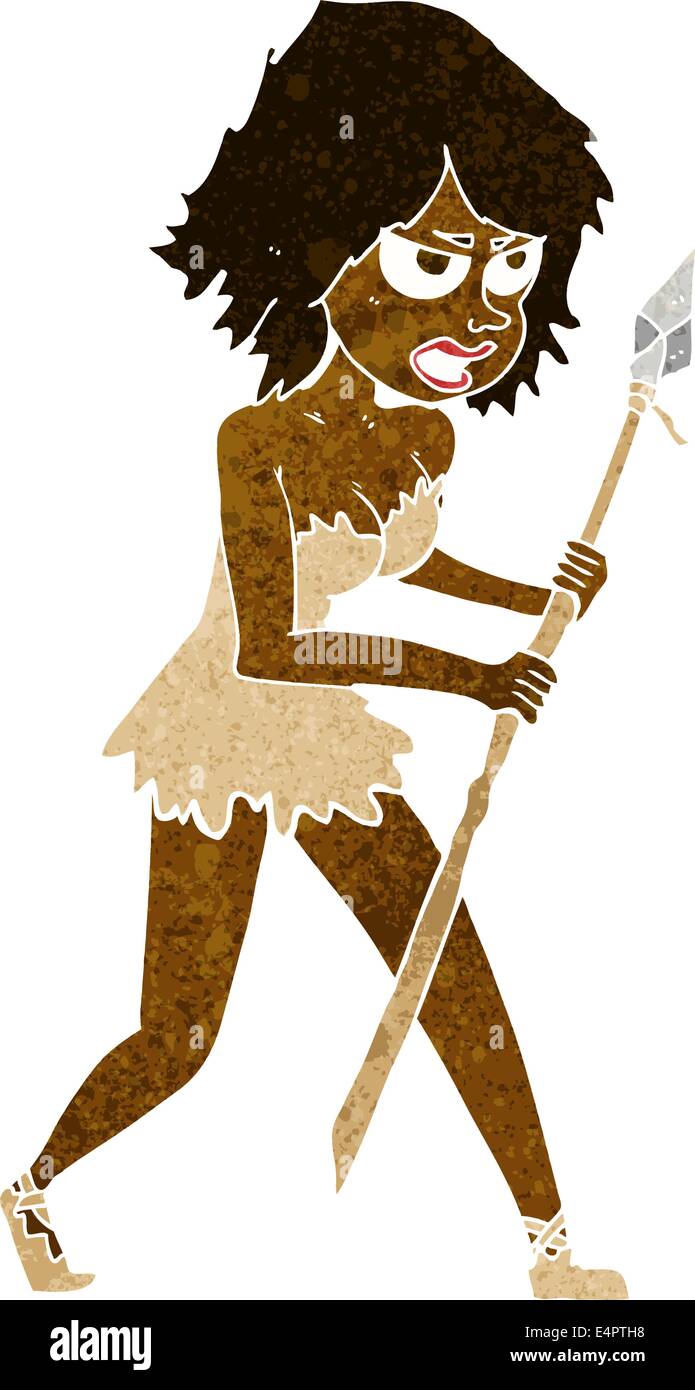 Cartoon Cave Girl Stock Vector Image And Art Alamy
