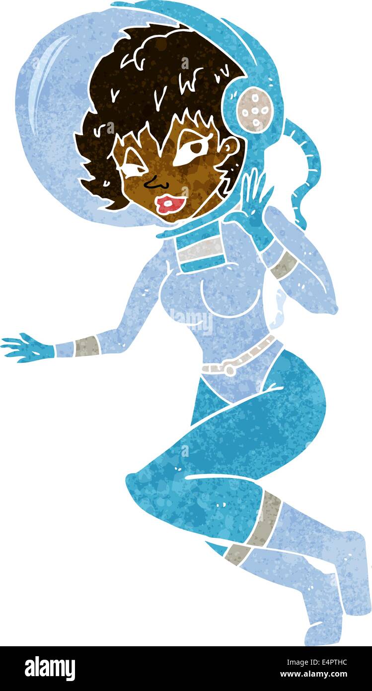 cartoon space woman Stock Vector Image & Art - Alamy