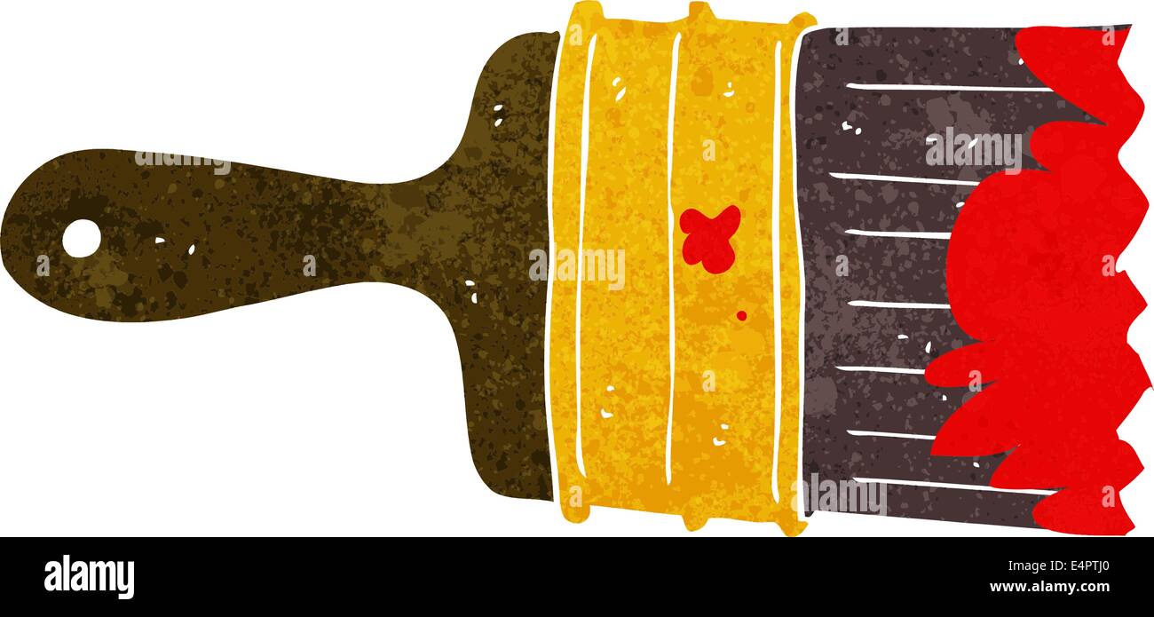 cartoon messy paint brush Stock Vector Image & Art - Alamy