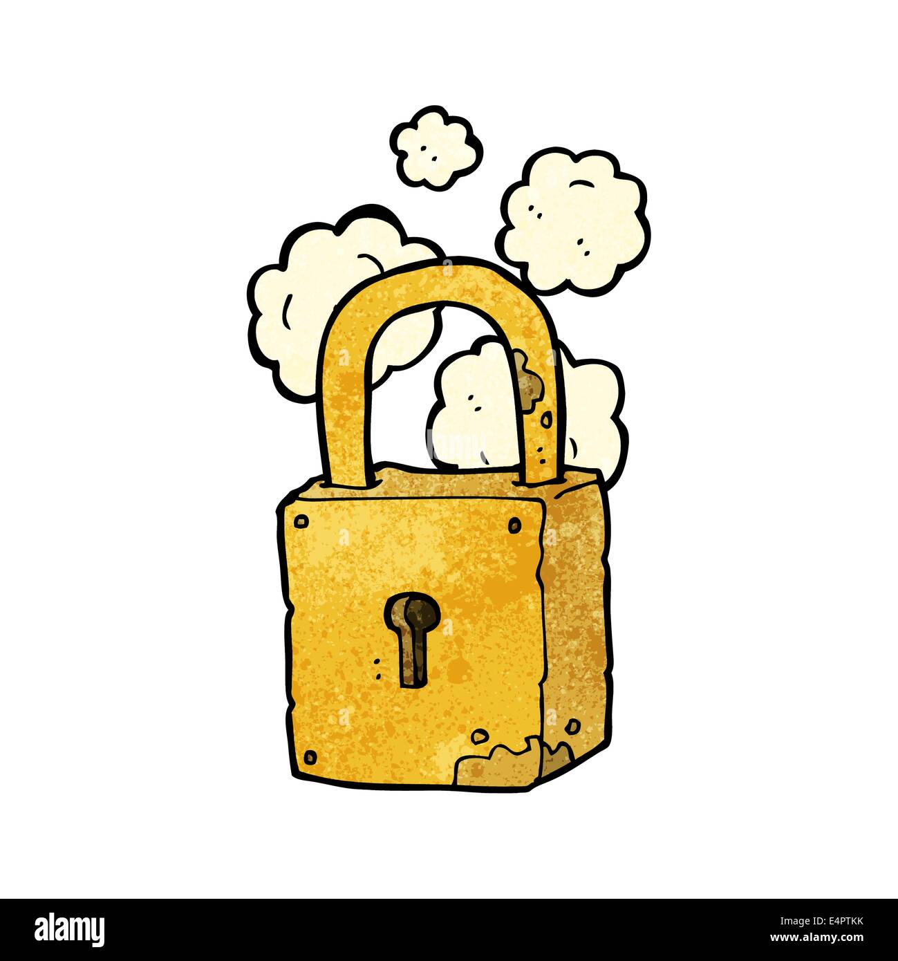 cartoon rusty lock Stock Vector Image & Art - Alamy