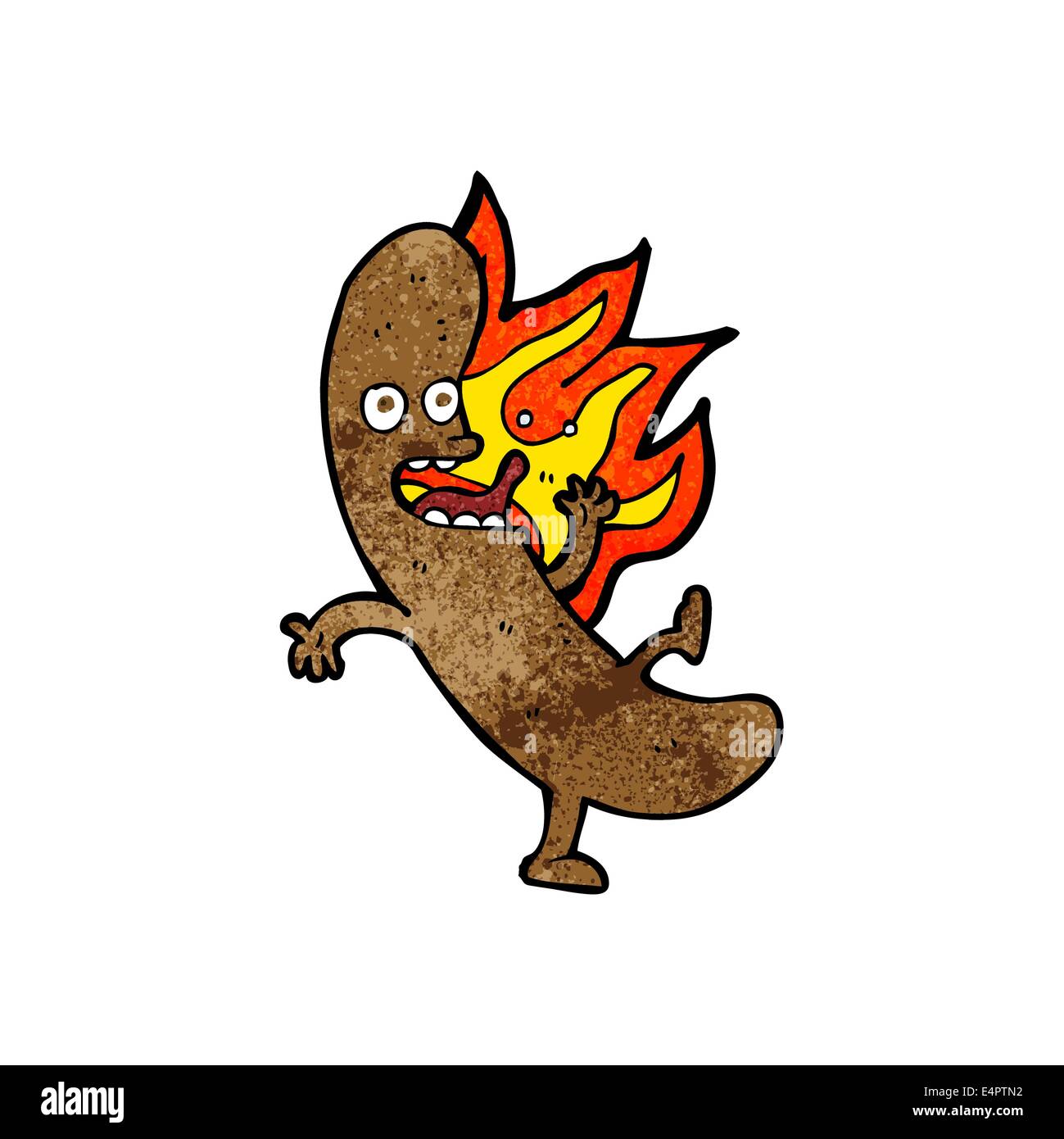 crazy cartoon sausage Stock Vector Image & Art - Alamy