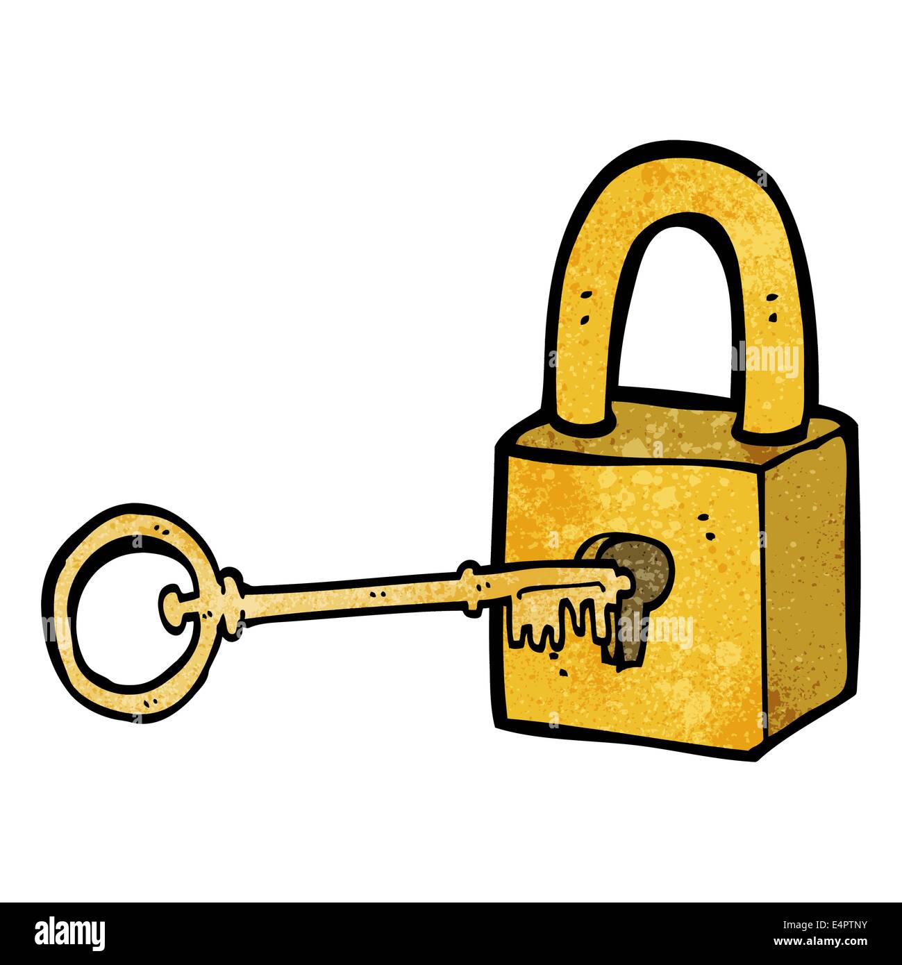 cartoon padlock and key Stock Vector Image & Art - Alamy