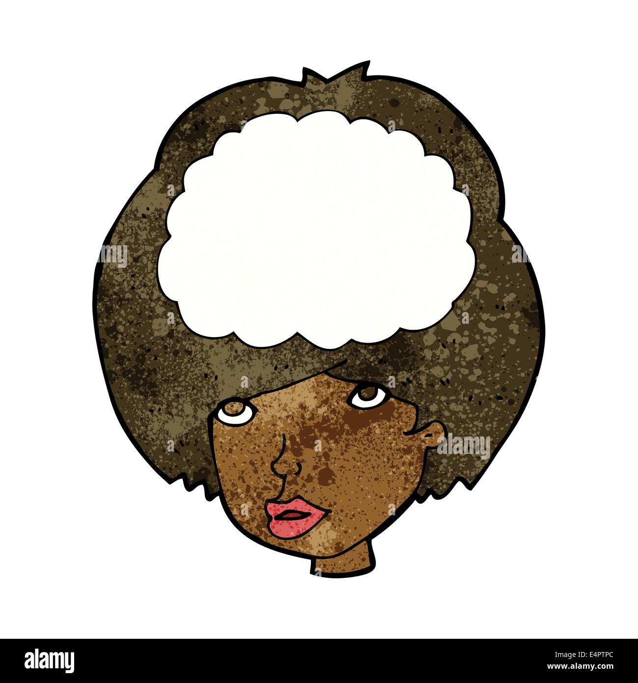 cartoon empty headed woman Stock Vector Image & Art - Alamy