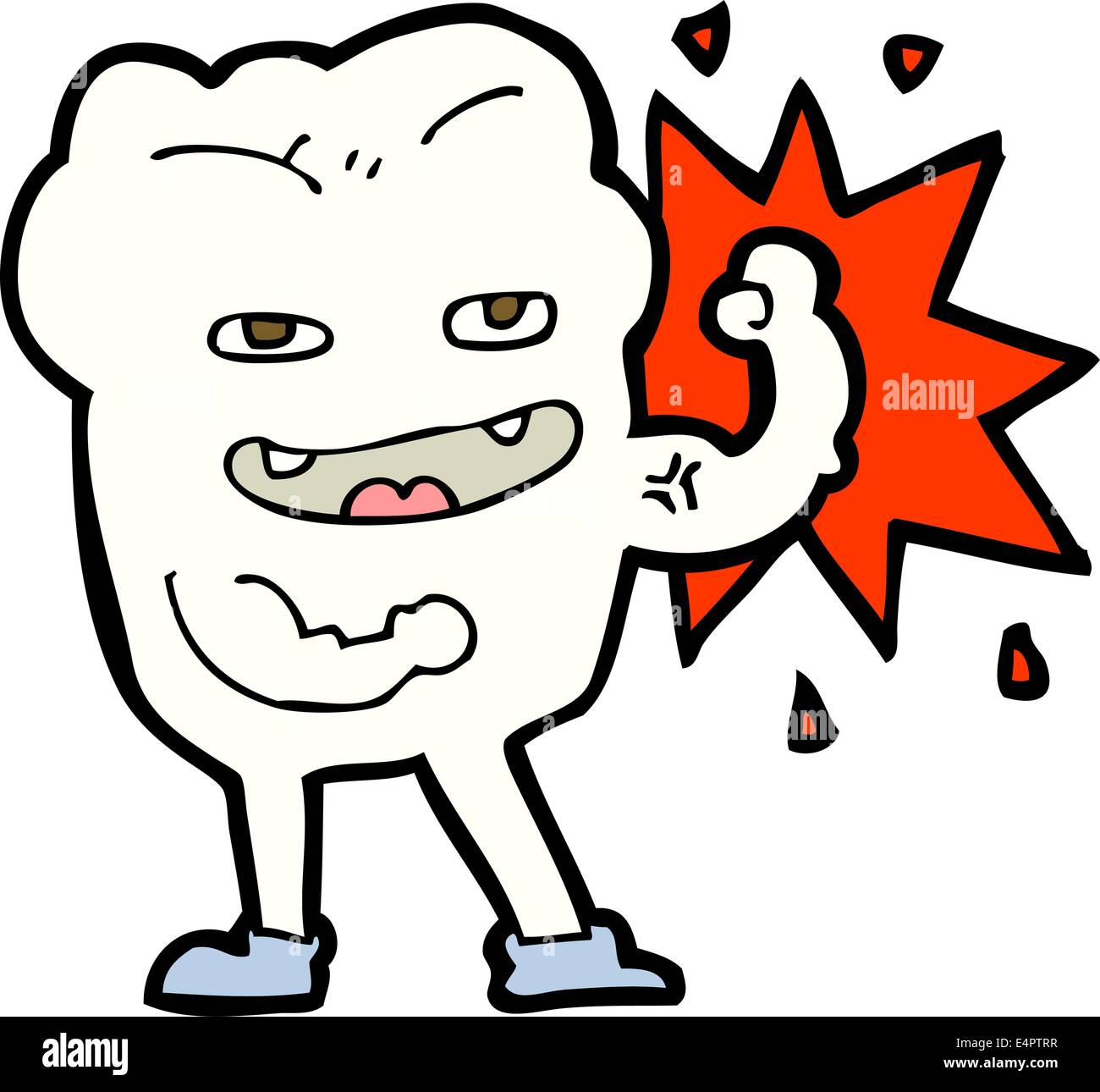 cartoon strong healthy tooth Stock Vector Image & Art - Alamy