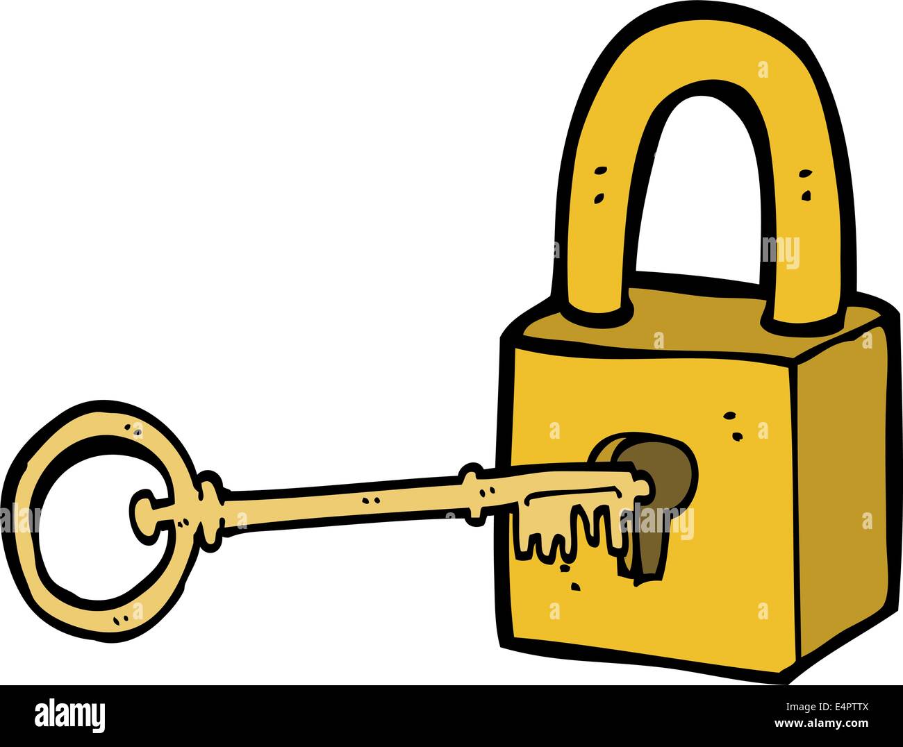 cartoon padlock and key Stock Vector Image & Art - Alamy