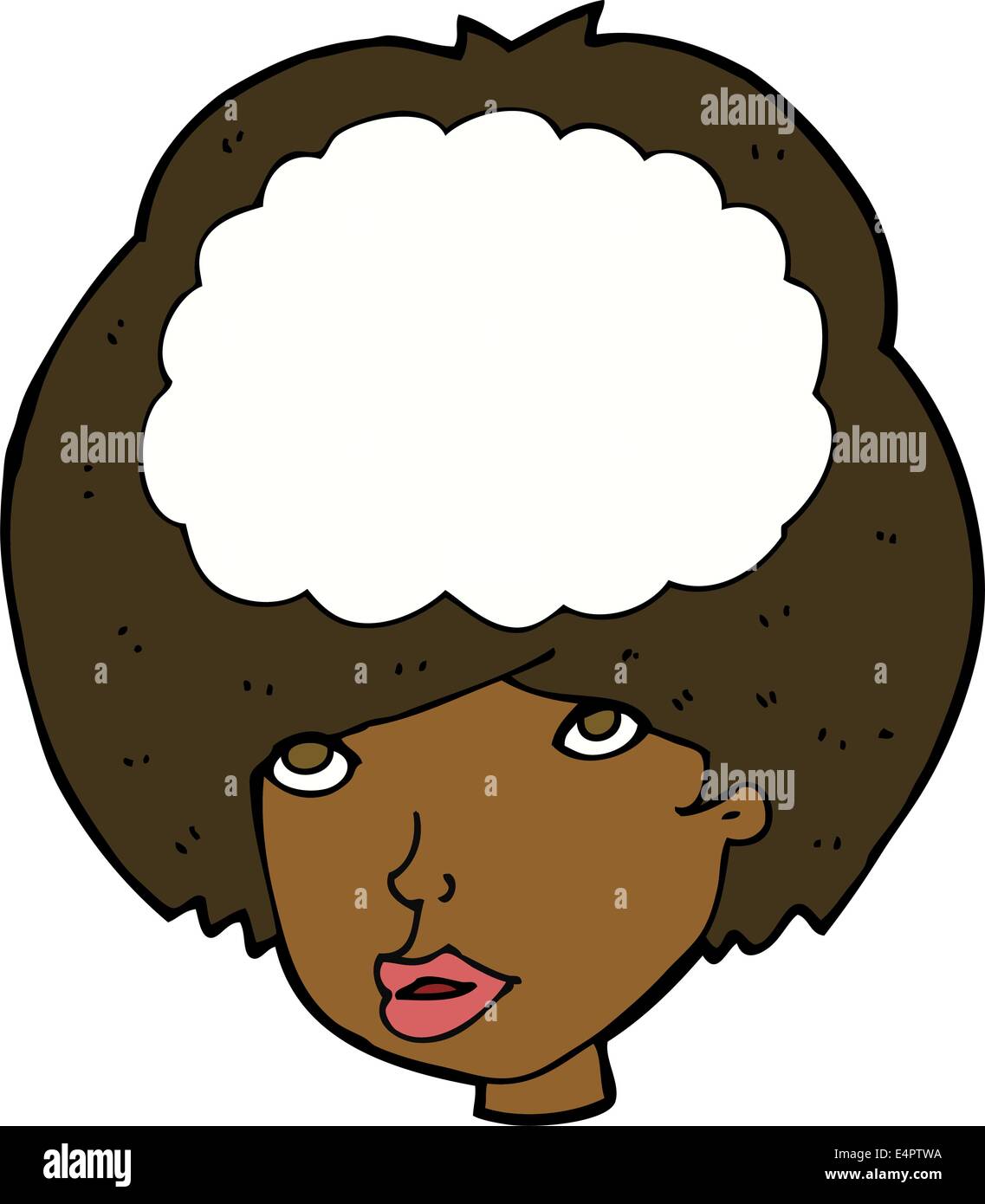 cartoon empty headed woman Stock Vector Image & Art - Alamy