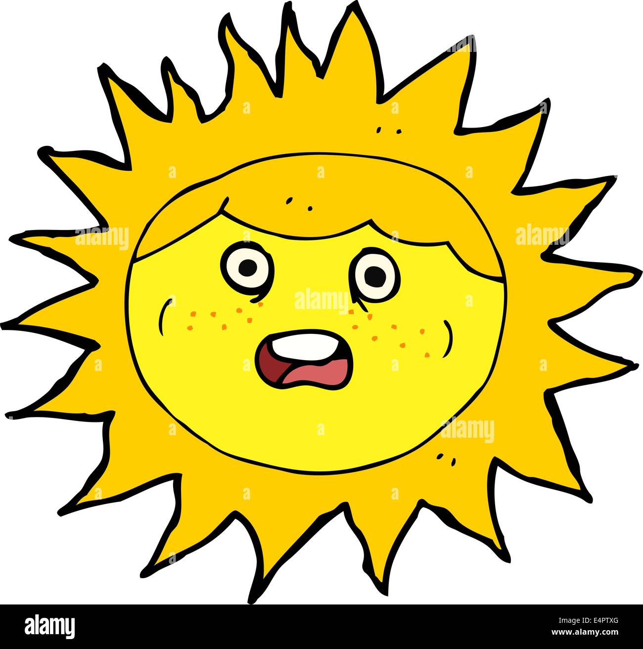 sun cartoon character Stock Vector Image & Art - Alamy