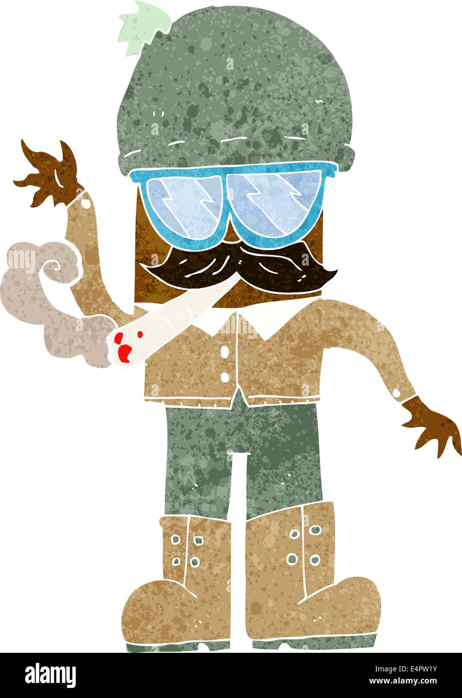 Man smoking marijuana Stock Vector Images - Alamy