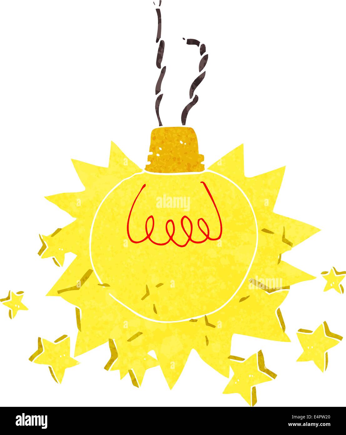 Cartoon shining light bulb hi-res stock photography and images - Alamy