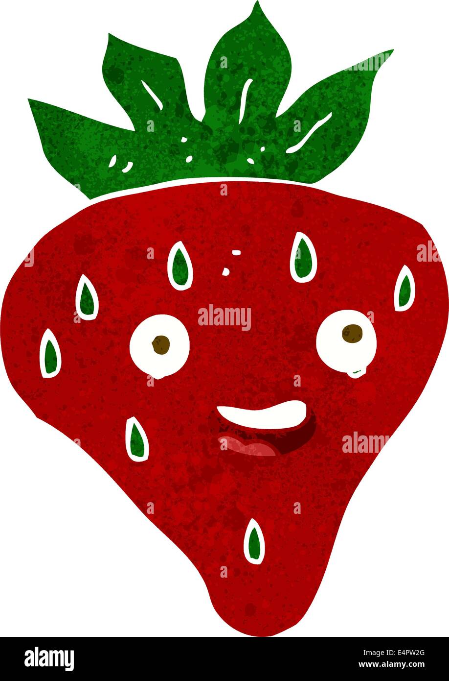 cartoon happy strawberry Stock Vector Image & Art - Alamy