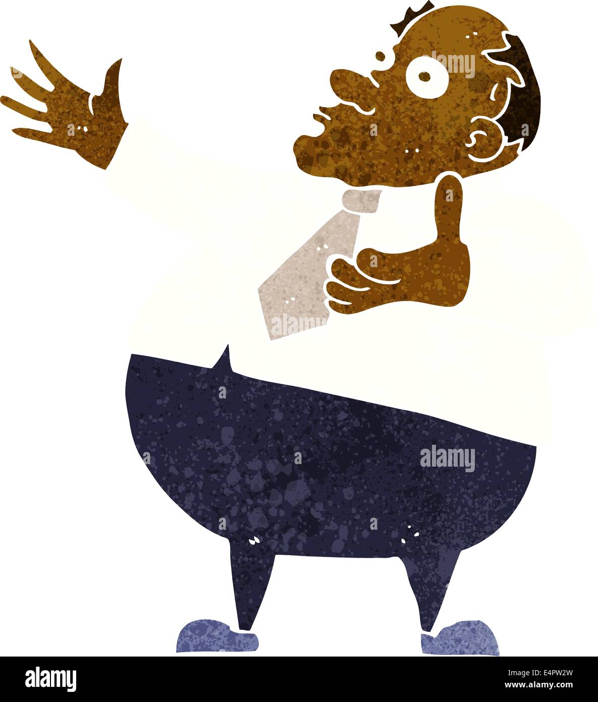 cartoon exasperated middle aged man Stock Vector Image & Art - Alamy