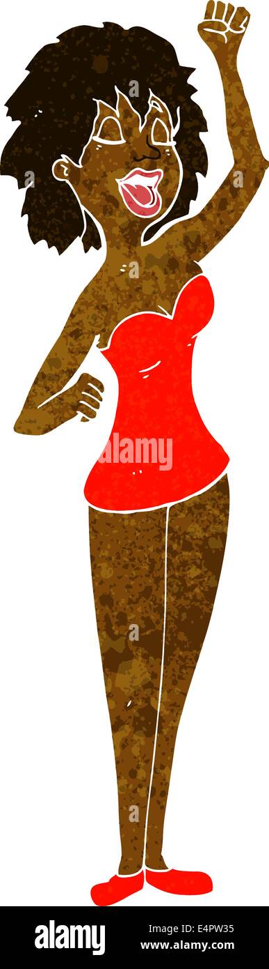 cartoon dancing woman Stock Vector Image & Art - Alamy