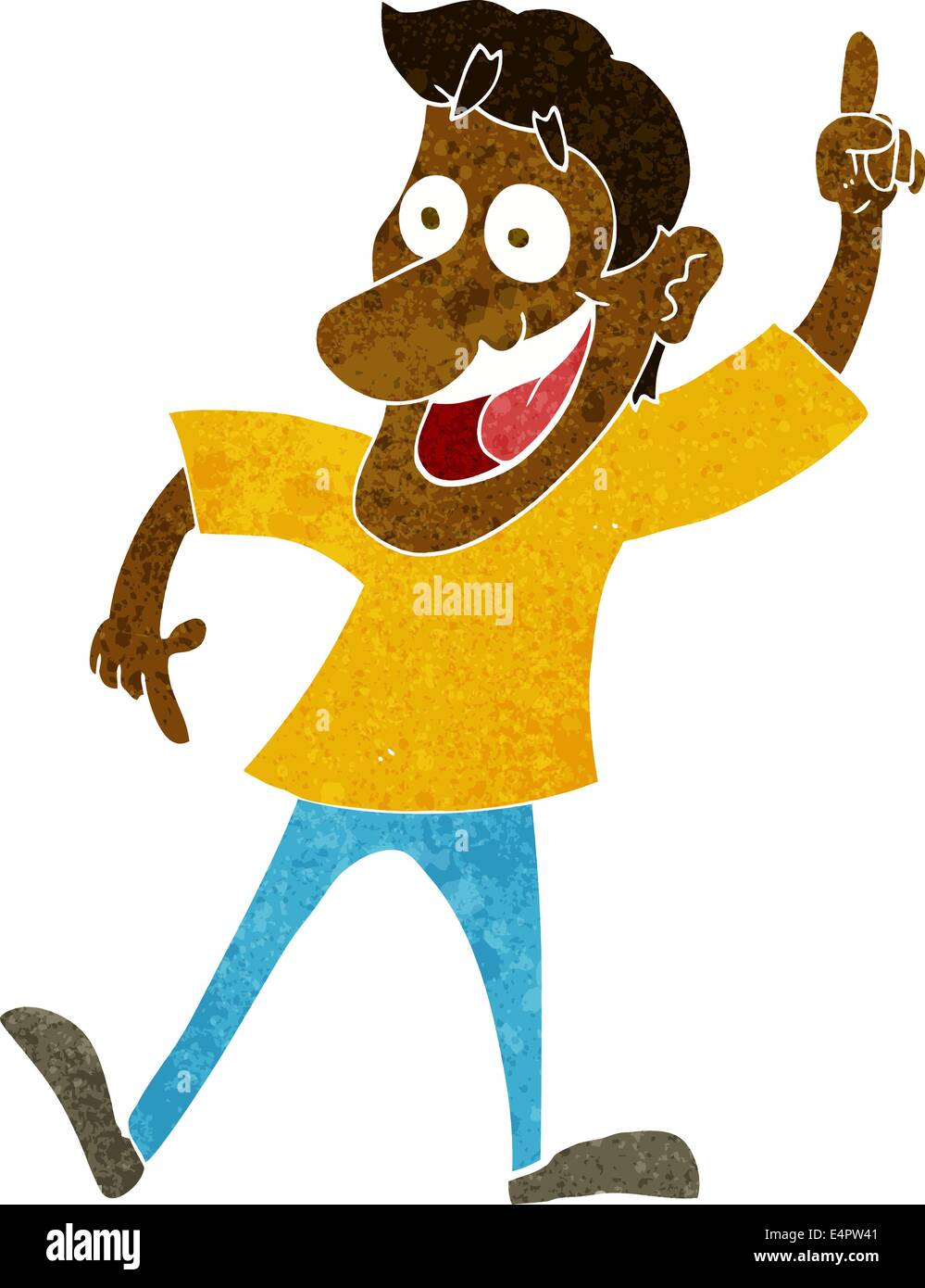 cartoon man with great idea Stock Vector Image & Art - Alamy