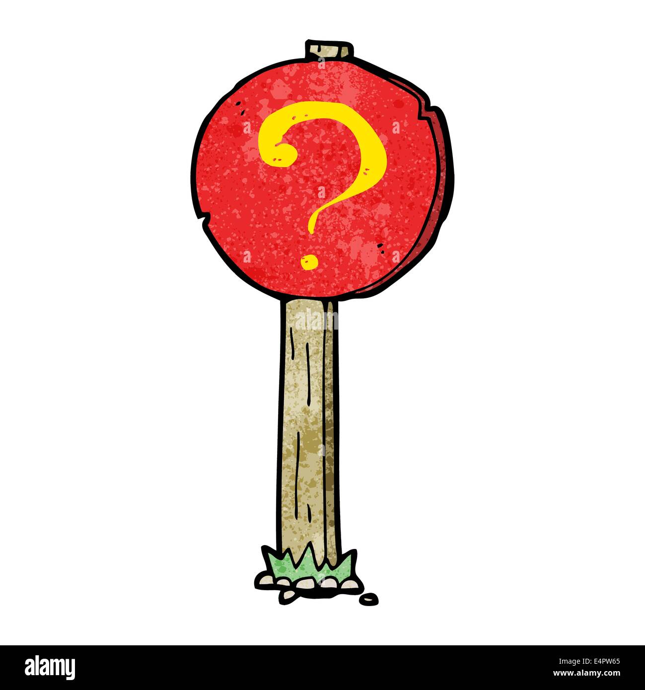 cartoon question mark sign post Stock Vector Image & Art - Alamy