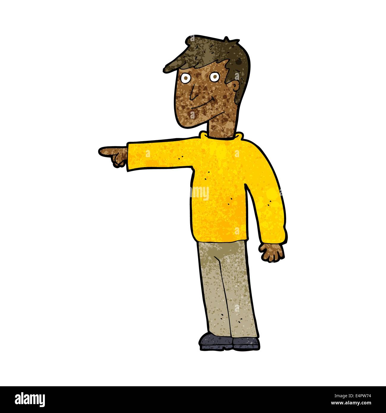 cartoon man pointing Stock Vector Image & Art - Alamy