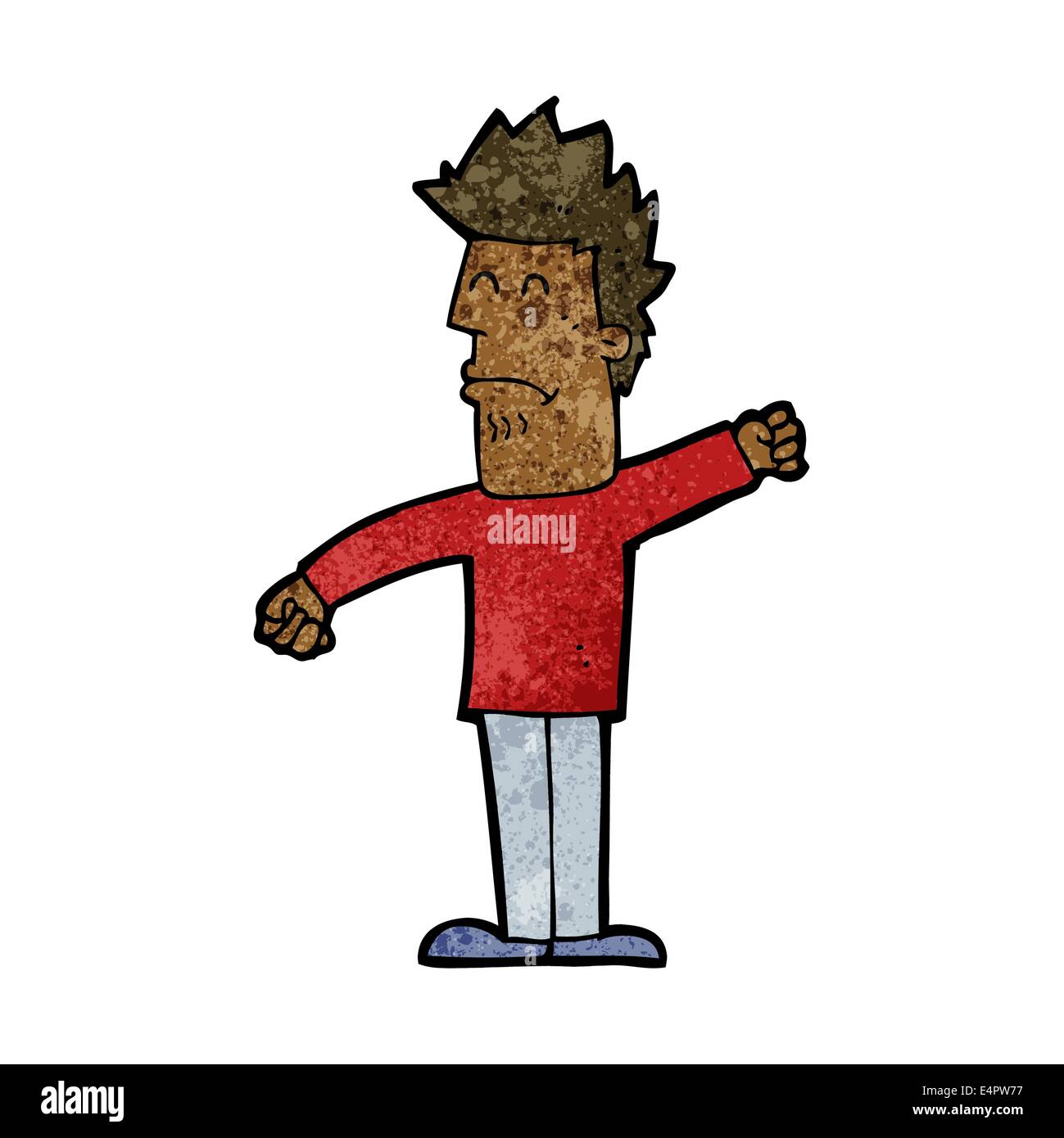 cartoon stressed man Stock Vector Image & Art - Alamy