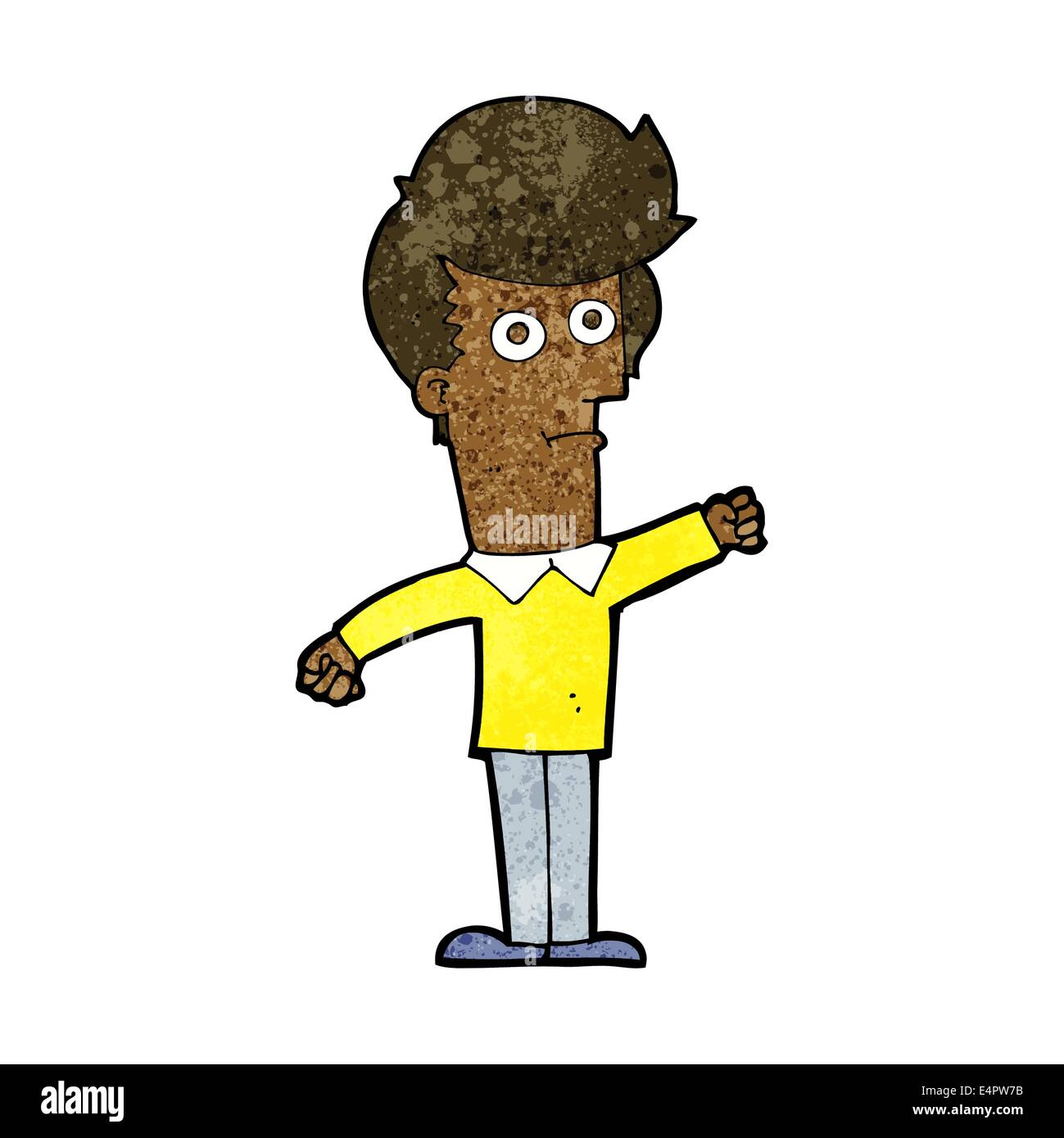 cartoon man punching Stock Vector Image & Art - Alamy