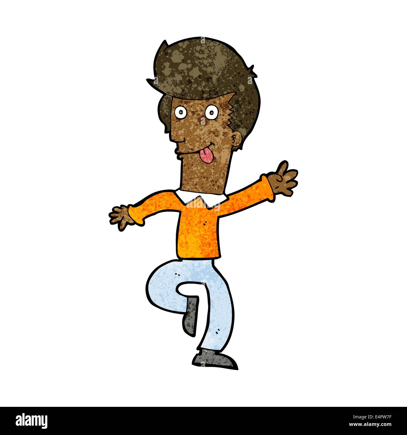 cartoon man dancing Stock Vector Image & Art - Alamy