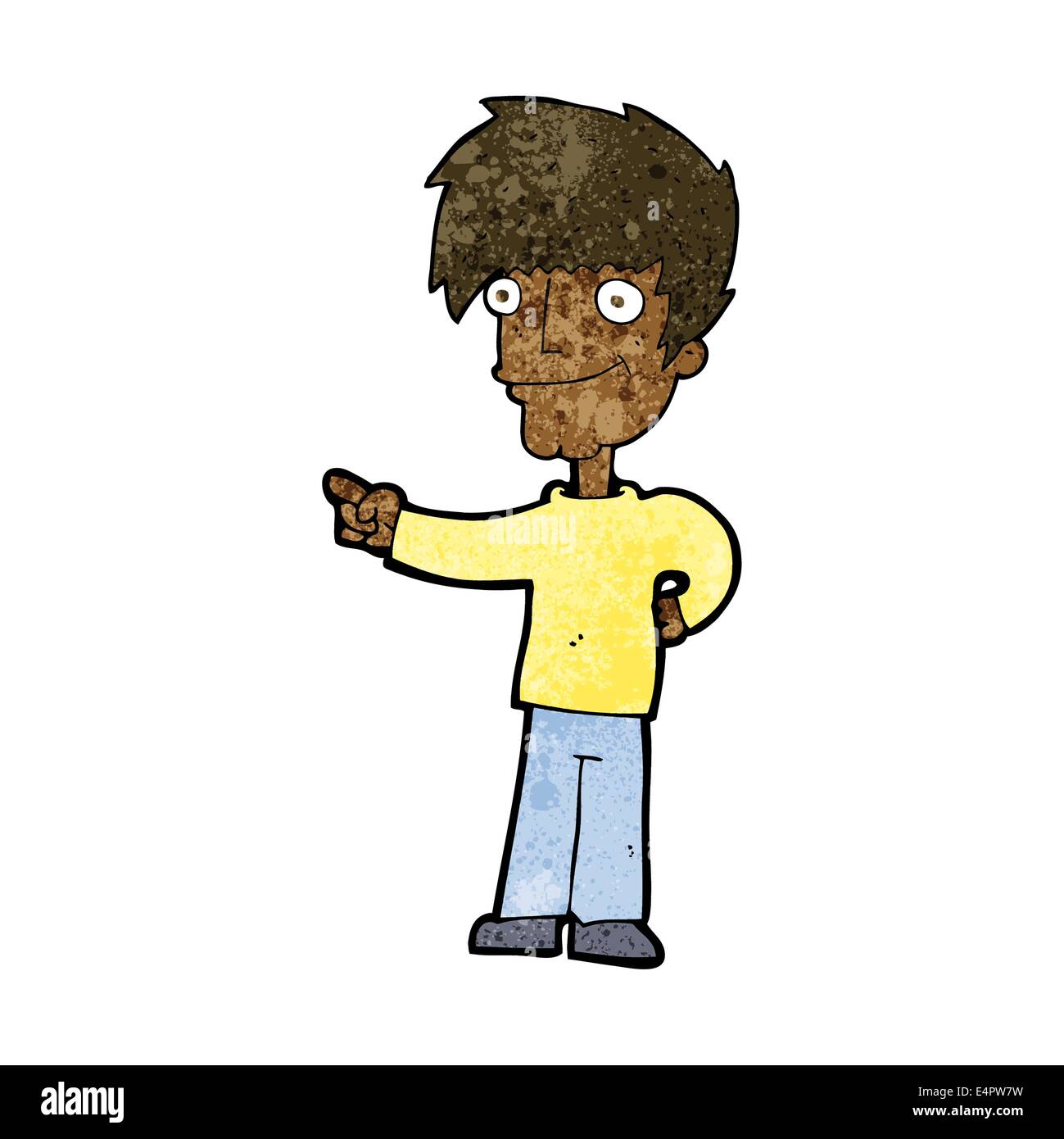 cartoon man pointing Stock Vector Image & Art - Alamy