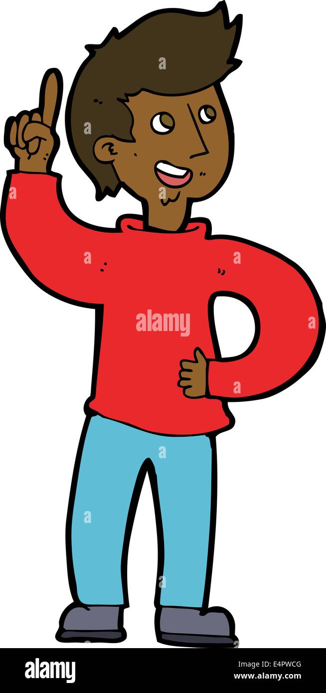 cartoon man with idea Stock Vector Image & Art - Alamy