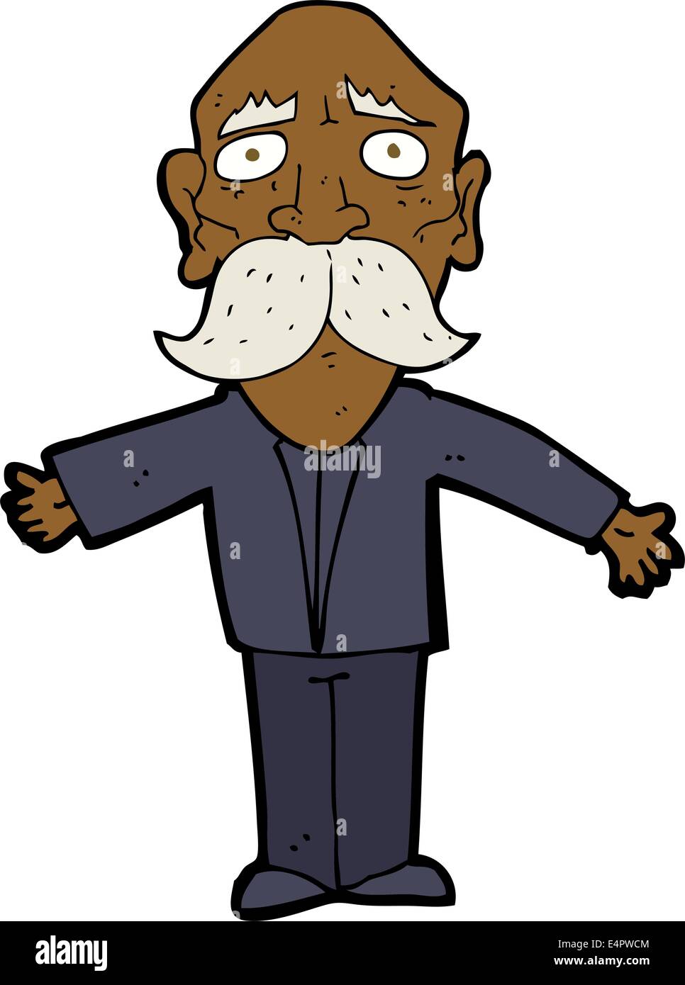 cartoon disappointed old man Stock Vector Image & Art - Alamy