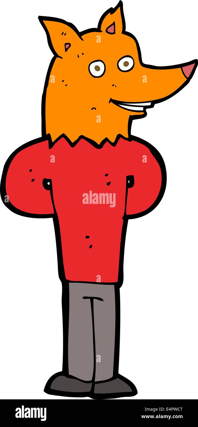 cartoon fox man Stock Vector Image & Art - Alamy