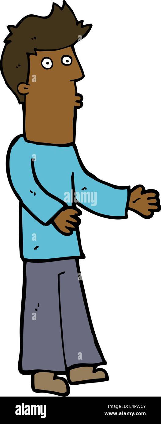 cartoon man explaining Stock Vector Image & Art - Alamy