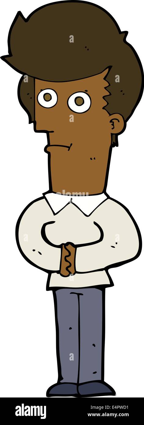 cartoon man staring Stock Vector Image & Art - Alamy