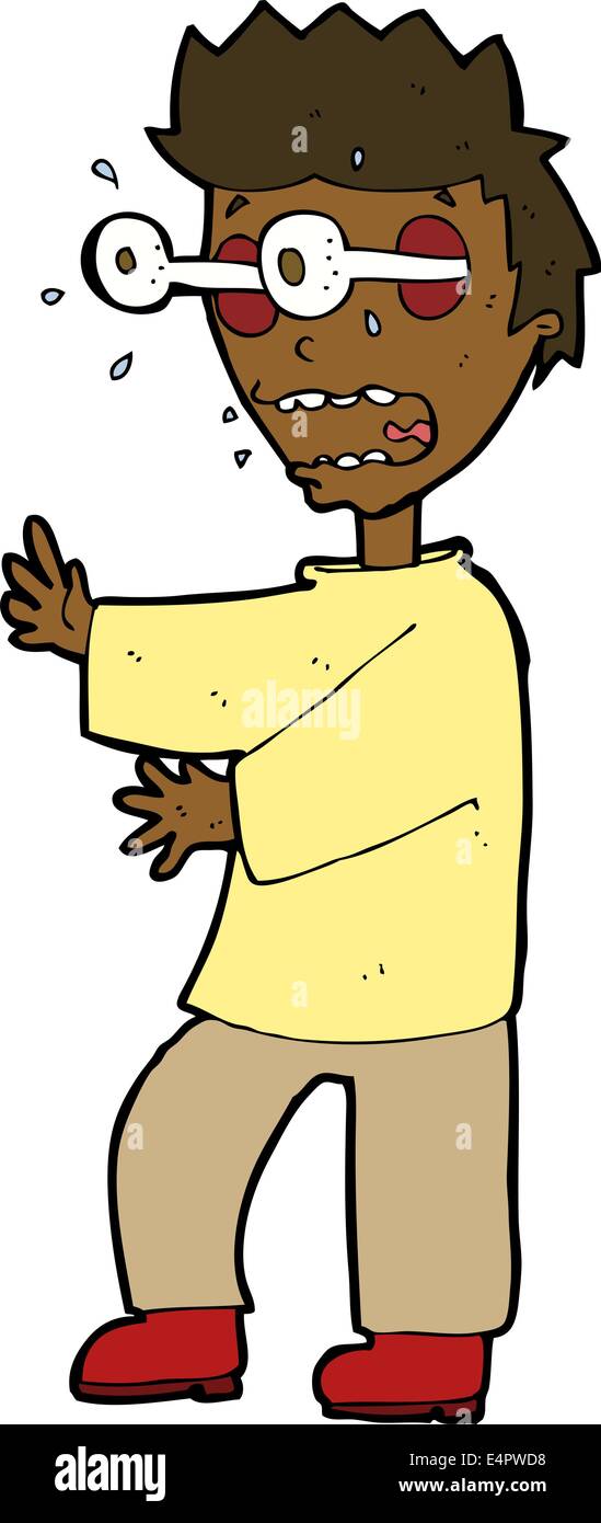 cartoon terrified boy Stock Vector Image & Art - Alamy