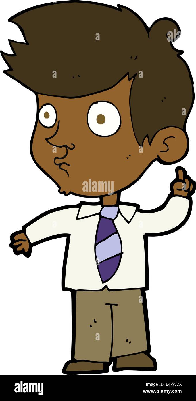 Cartoon boy asking question hi-res stock photography and images - Alamy