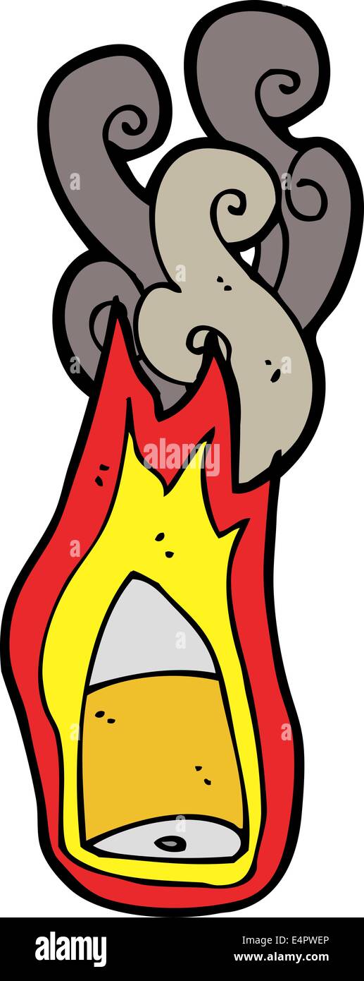 cartoon flaming bullet Stock Vector Image & Art - Alamy