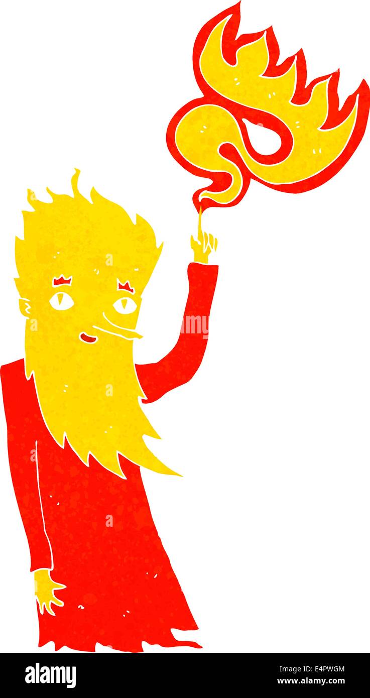 cartoon fire spirit Stock Vector Image & Art - Alamy